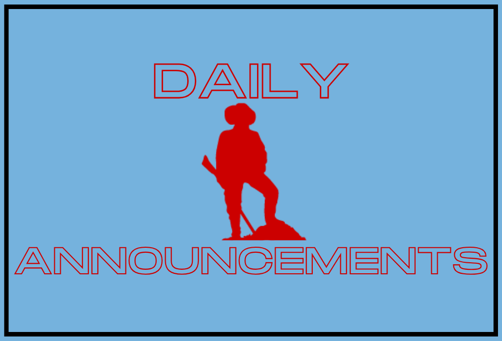Daily Announcements | Monterey High School